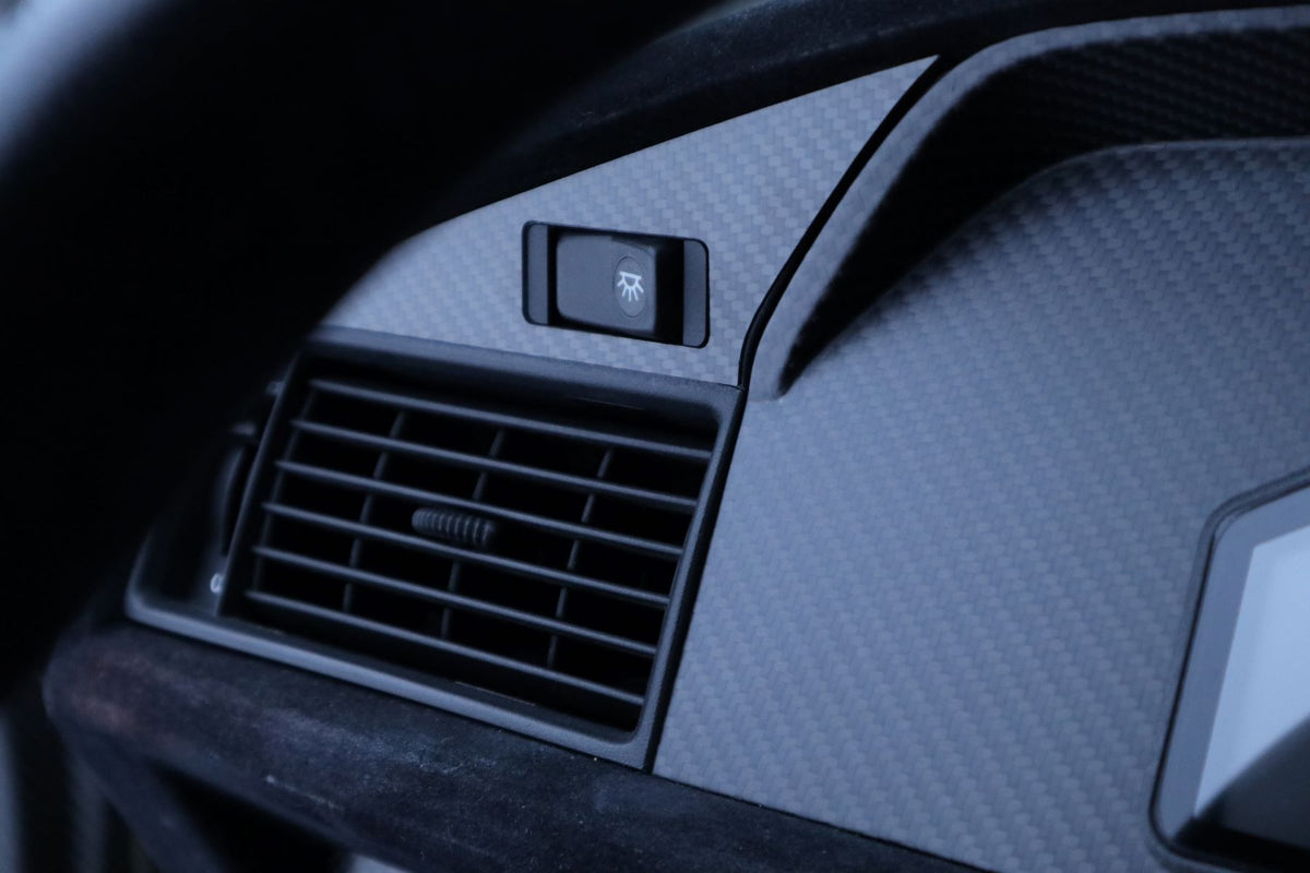 W201 - Carbon fiber cluster insert